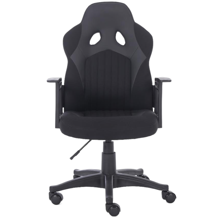 Scaun gaming B012 negru textil si piele ecologica - eMAG.ro