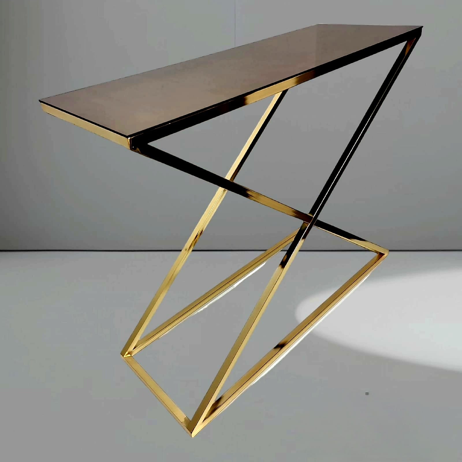 Masa Consola, gold, 96x35x80 cm - eMAG.ro