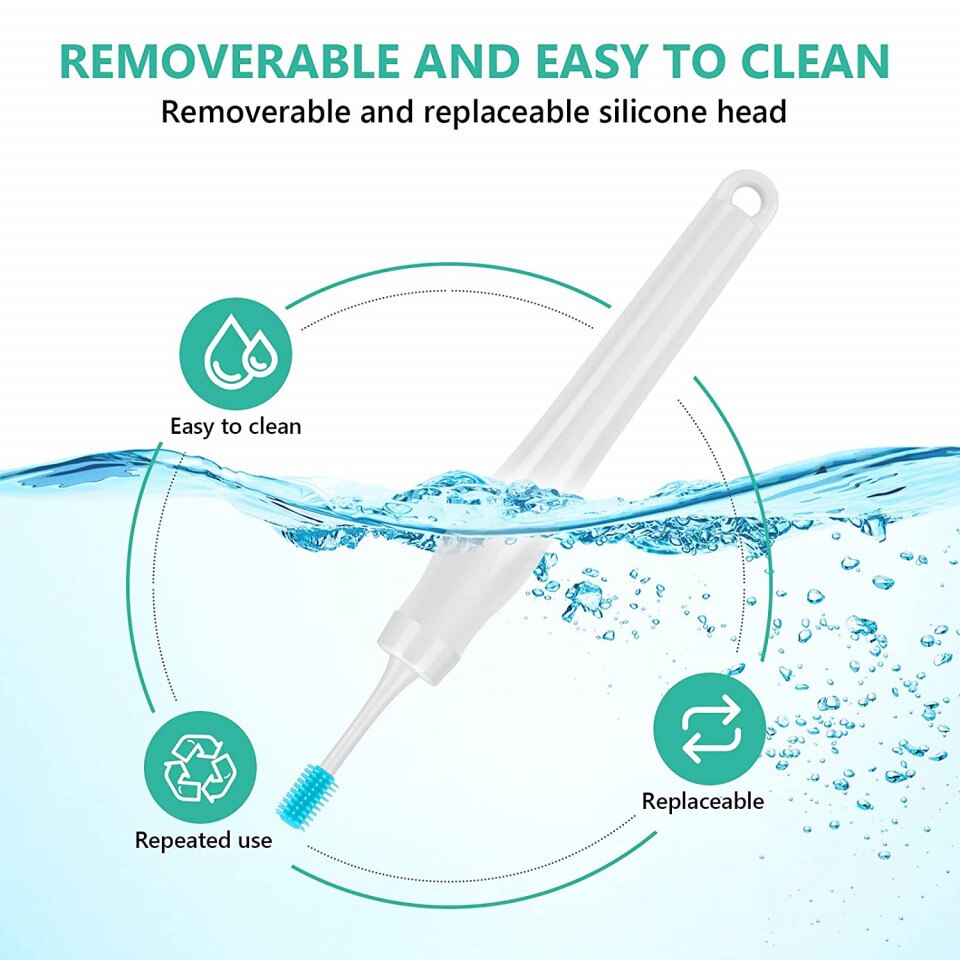 Set dispozitiv cu 16 capete pentru curatarea urechilor Epilum, silicon ...