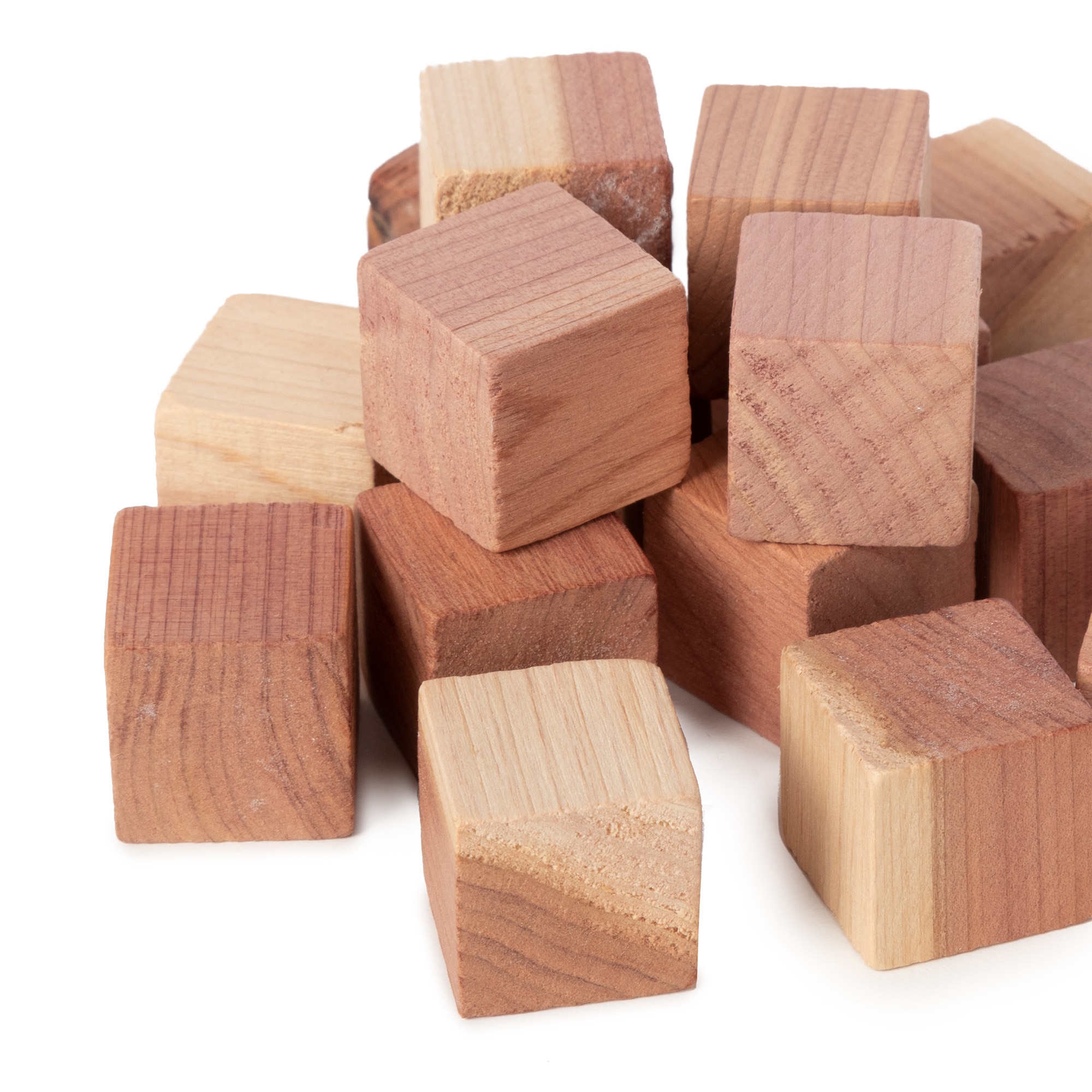 Set 16 cuburi din lemn de cedru, anti molii, 2 cm, Happymax - eMAG.ro