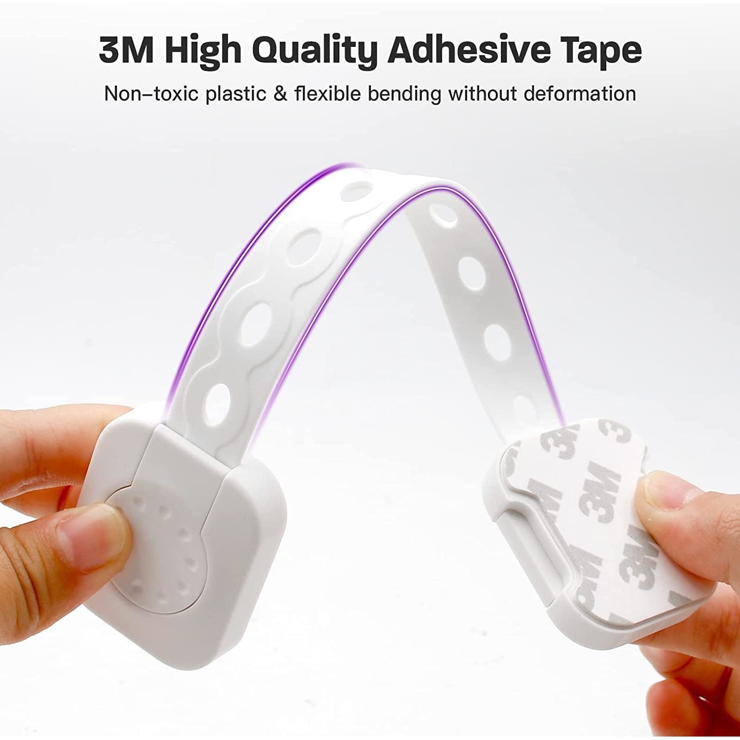 Set 6 bucati sigurante usi copii, blocator sertare, usa cuptor, frigider, congelator, ajustabile ...