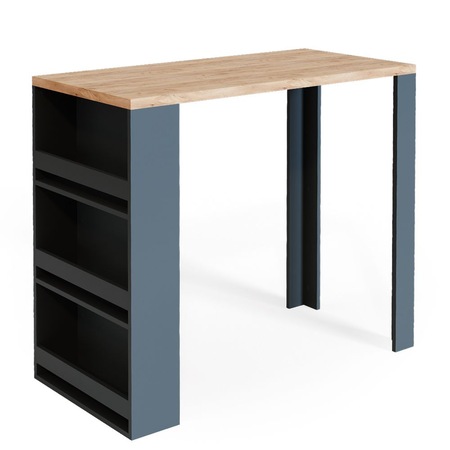 Masa inalta tip bar pentru bucatarie, 57 x 106 x 117, Antracit / Sonoma ...