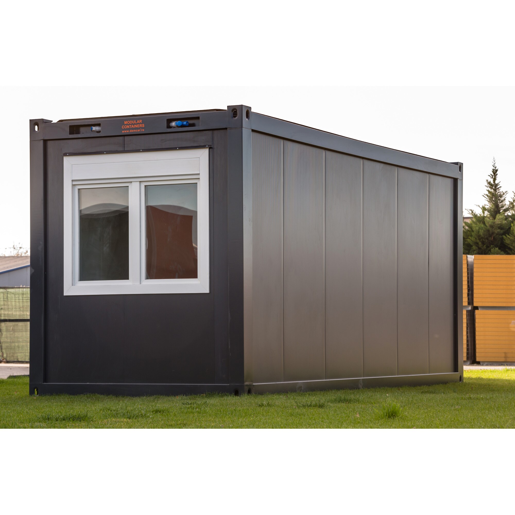 Container Modular, RAL 7016, 6058 x 2348 x 2820 mm - eMAG.ro