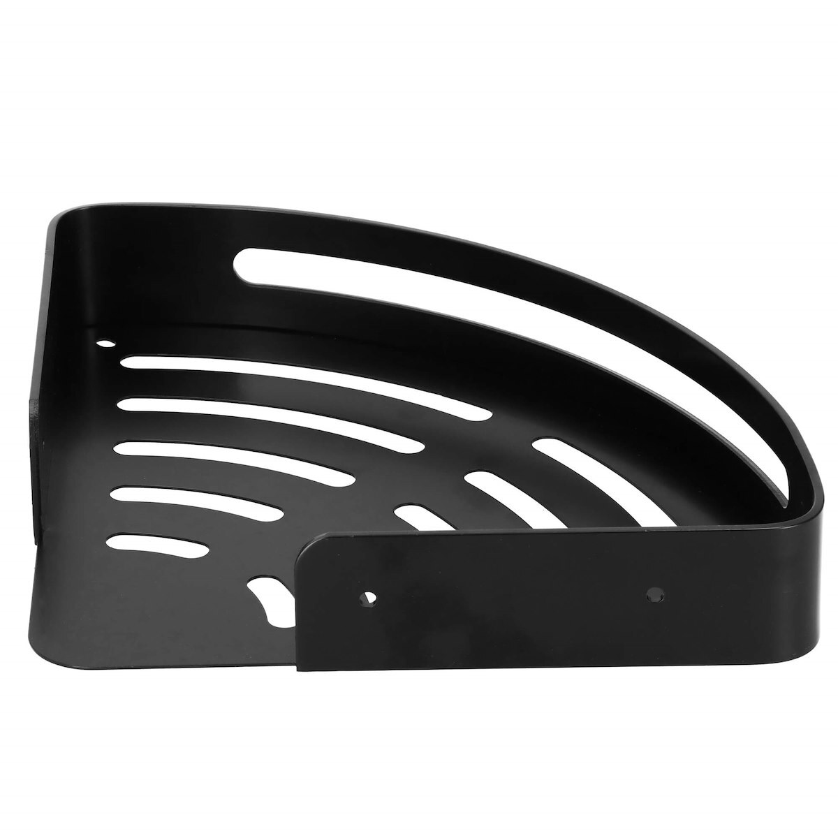 Raft de colt baie pentru dus, Springos, Aluminiu, 30x22.5 cm, Negru ...