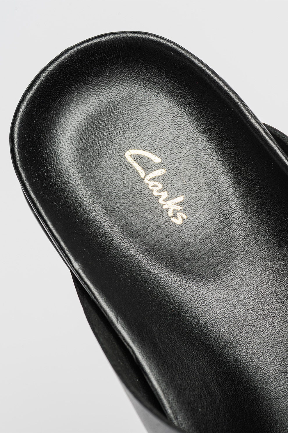 Clarks, Кожени чехли Sunder Wave, Черен, 6.5 - eMAG.bg