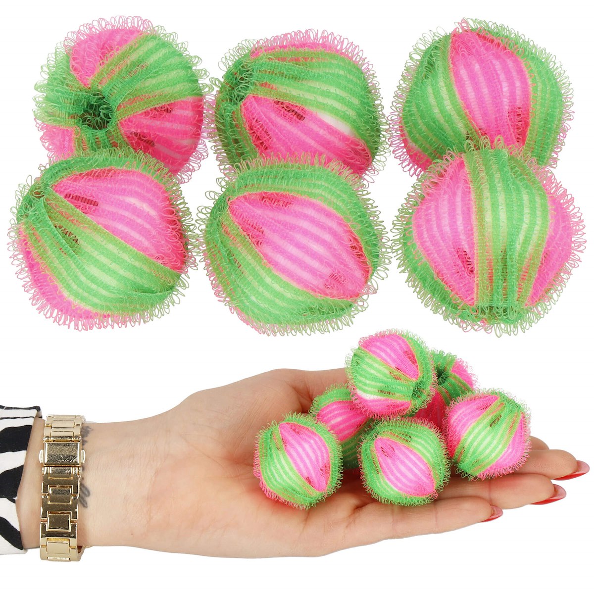 Bile de spalat pentru par de animale si scame, Multicolor, 6 bucati ...