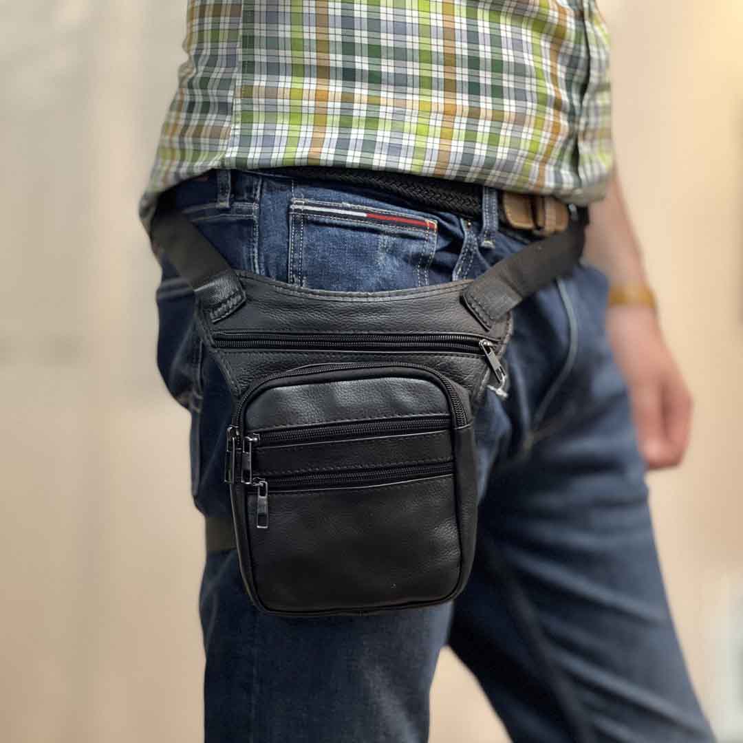 Geanta Tip Borseta Picior si Talie: Pentru Moto, ATV, Scuter, Bicicleta ...