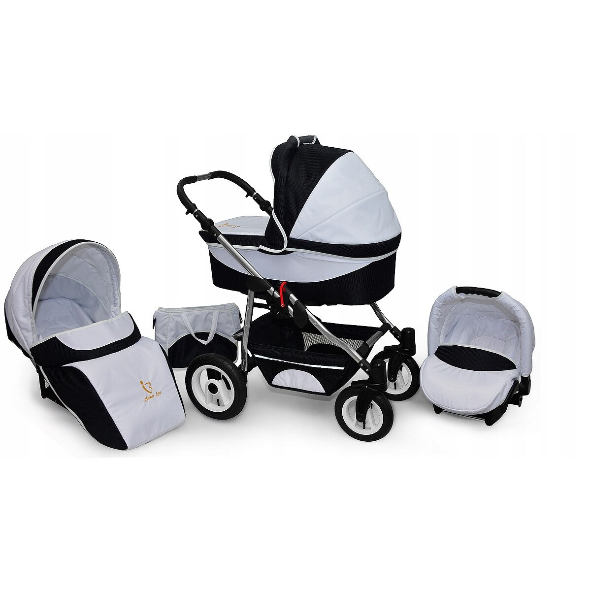 Carucior pentru copii 3in1, Skyline, Aluminiu, 13 kg, Gri/Negru - eMAG.ro