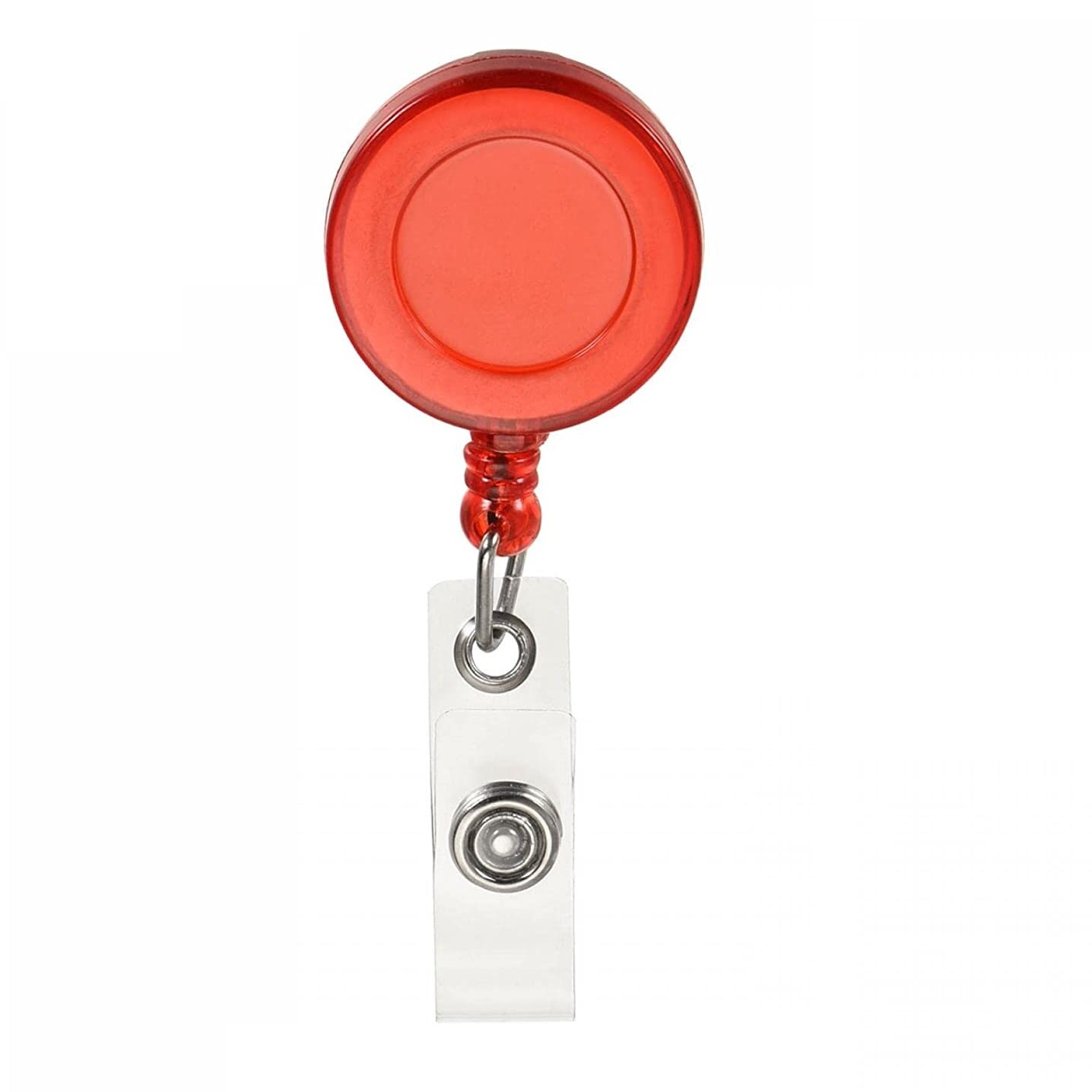 Snur retractabil pentru ecuson rosu, FLR, 10 buc/set, cu clips, pentru ...