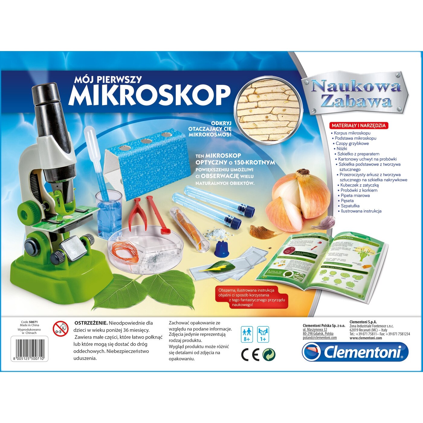 Microscop pentru copii Clementoni, 150x - eMAG.ro