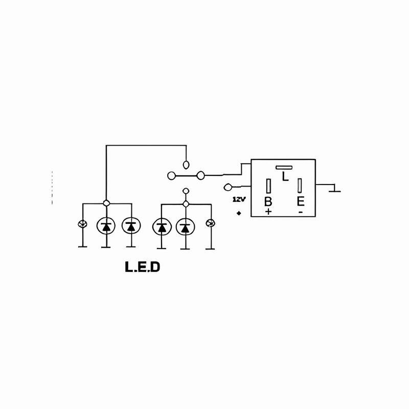 Releu semnalizare LED, 3 pini, stanga, CF13, 12V, 240 W, auto-moto, TT ...