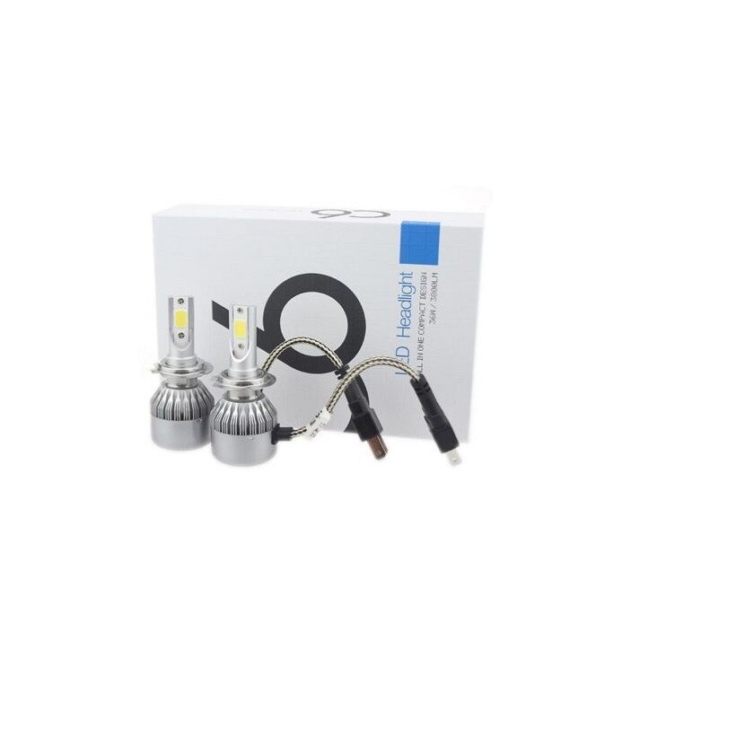 Set 2 Becuri LED Auto H4 36W 3800 lumeni 6000k 12V - eMAG.ro