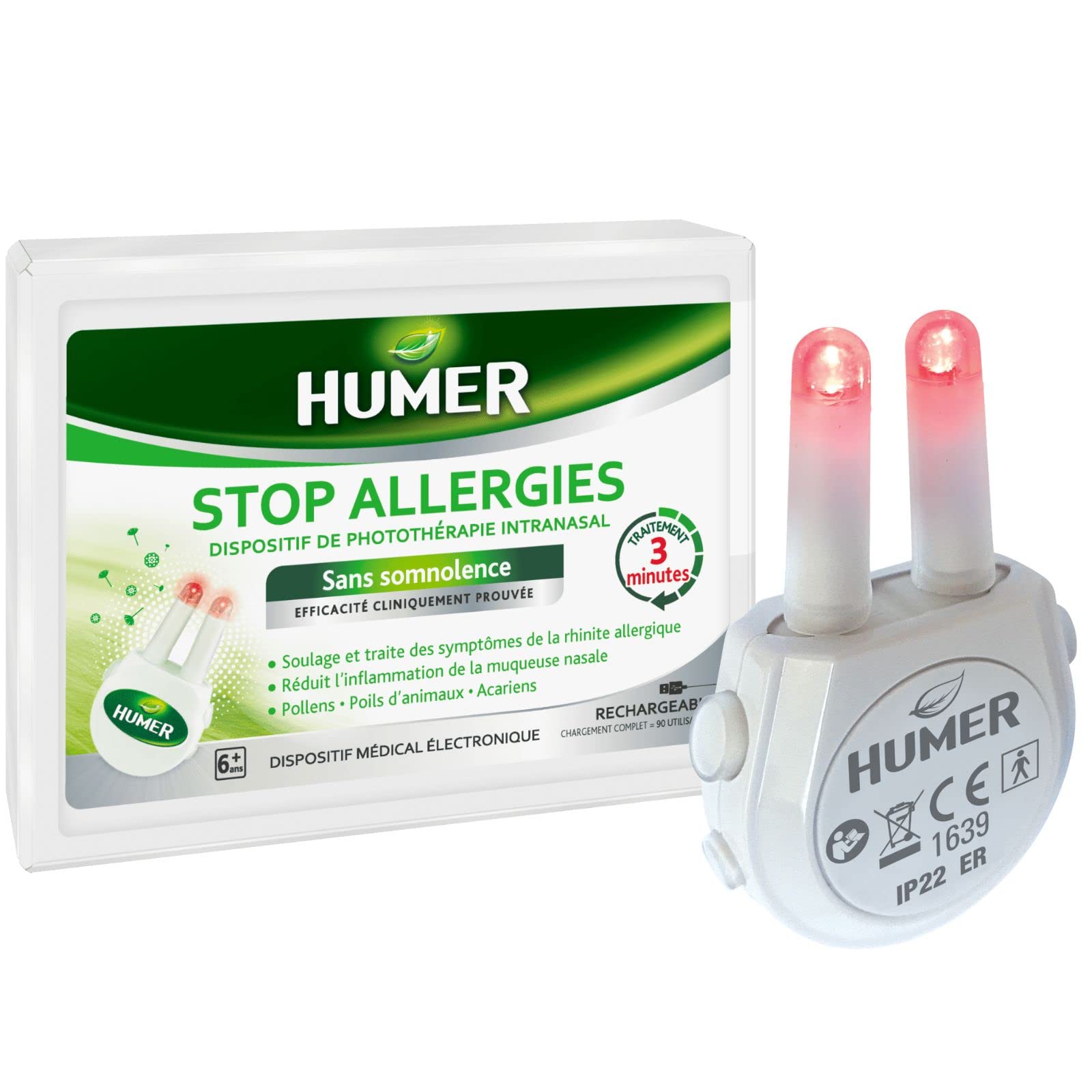 Dispozitiv de fototerapie intranazala, Humer, pentru rinita alergica ...