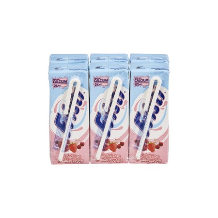Pachet, Iaurt de baut, cu capsuni, zmeura si cirese, 6 cutii x 200 ml ...