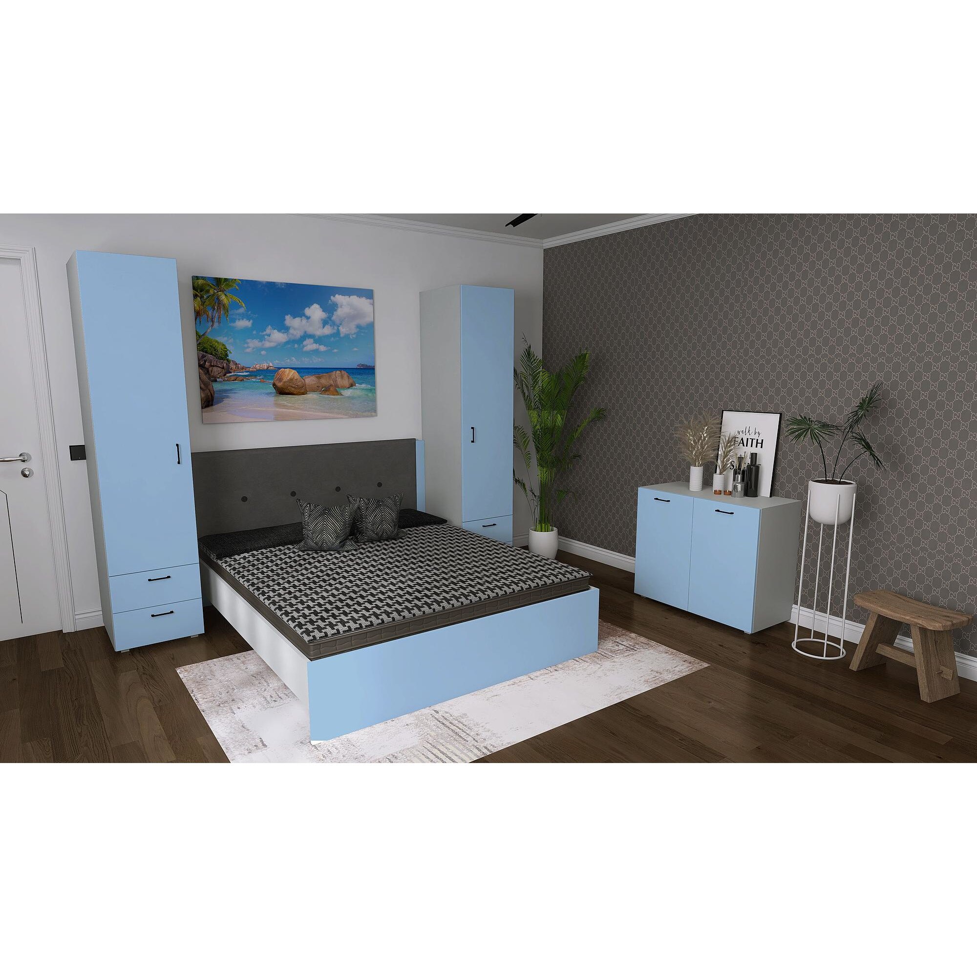 Comoda JUMBO 1 raft 90x73x57, Carcasa PAL Gri piatra, Fete PAL Surf ...