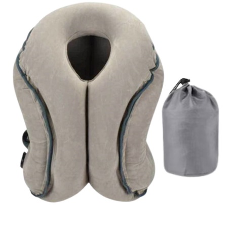 Perna gonflabila de calatorie pentru avion, autobuz, masina, pentru gat ...