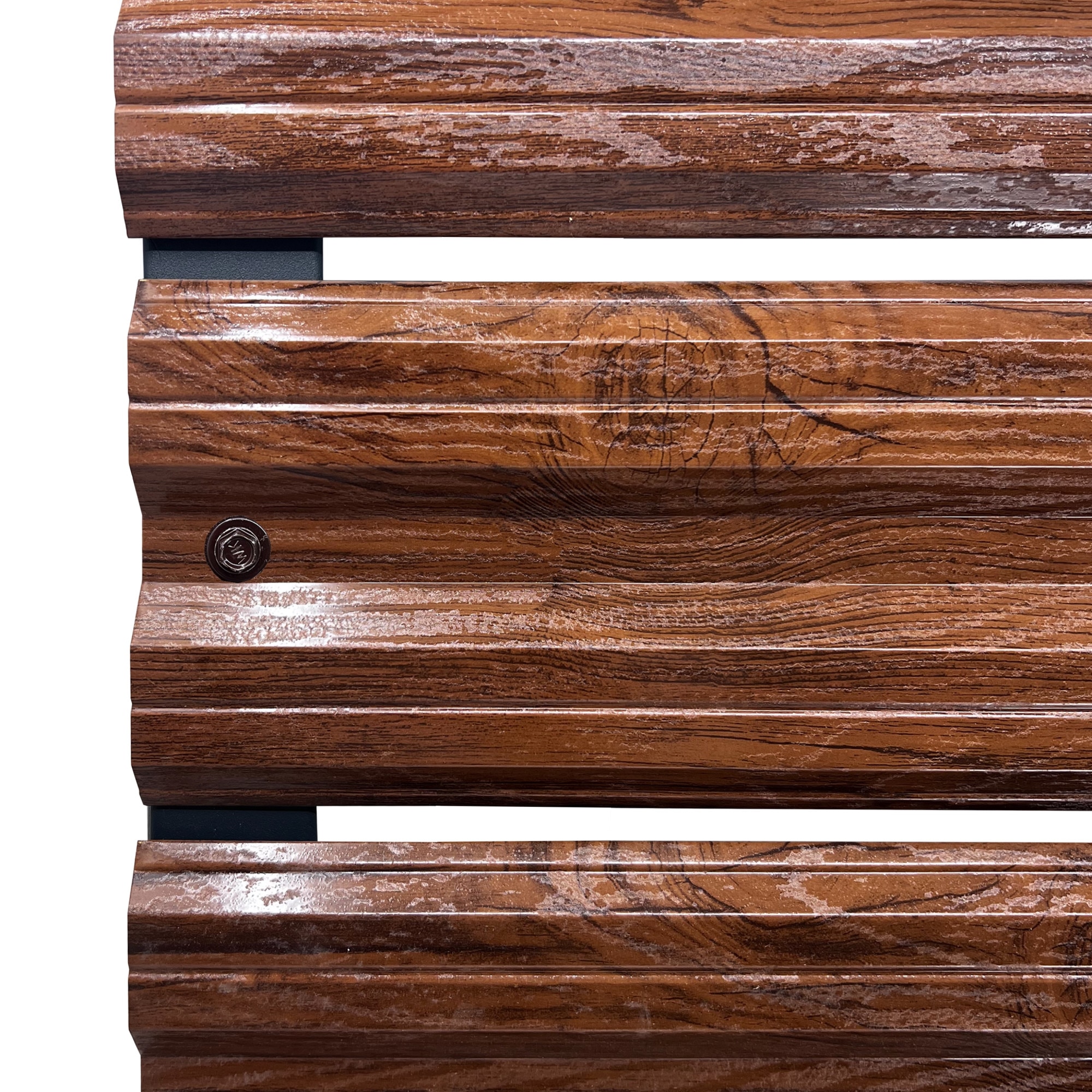 Set 25 buc, Sipca Metalica gard Simetrica, 80 x 11.5 cm, Nuc Striat ...