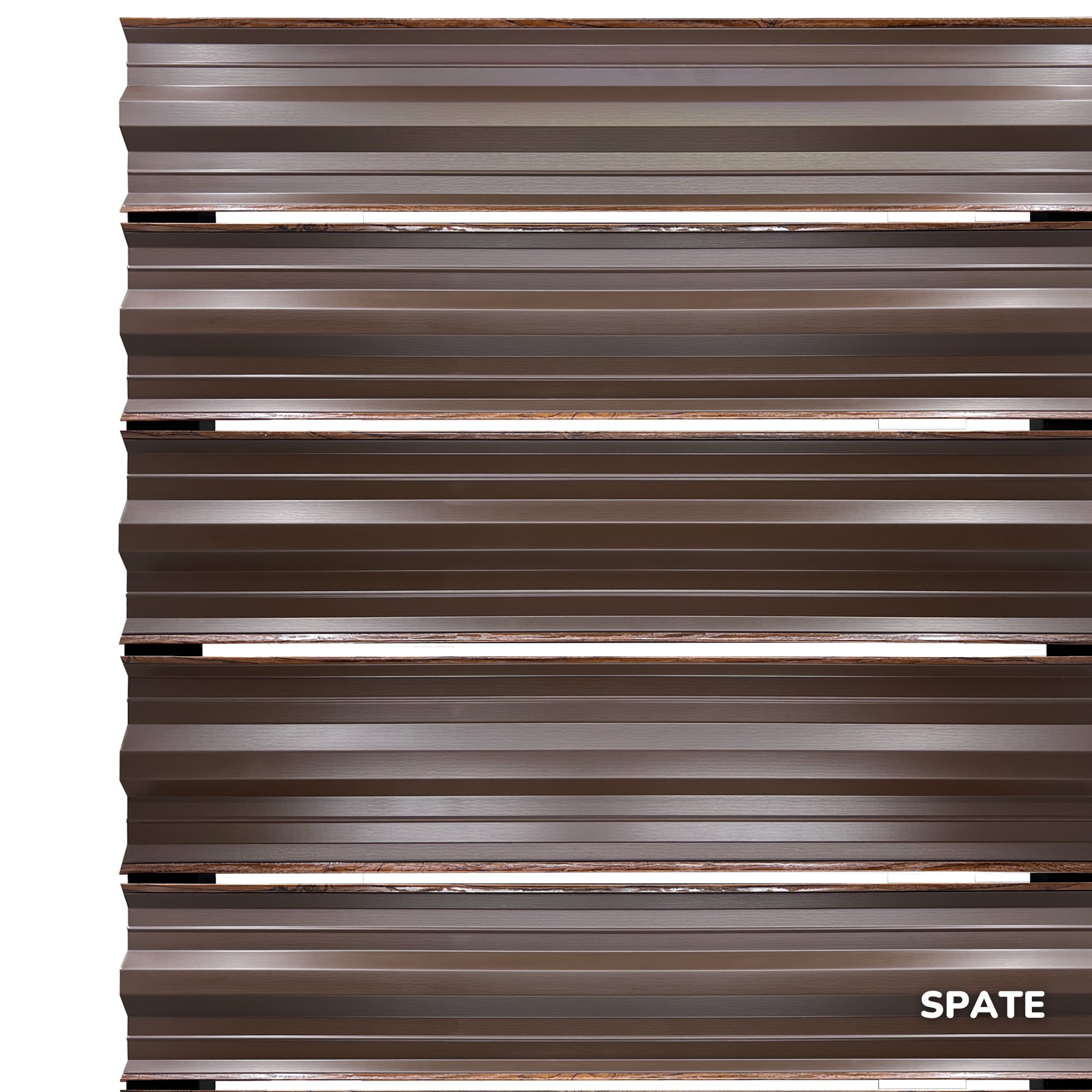 Set 25 buc, Sipca Metalica gard Simetrica, 80 x 11.5 cm, Nuc Striat ...