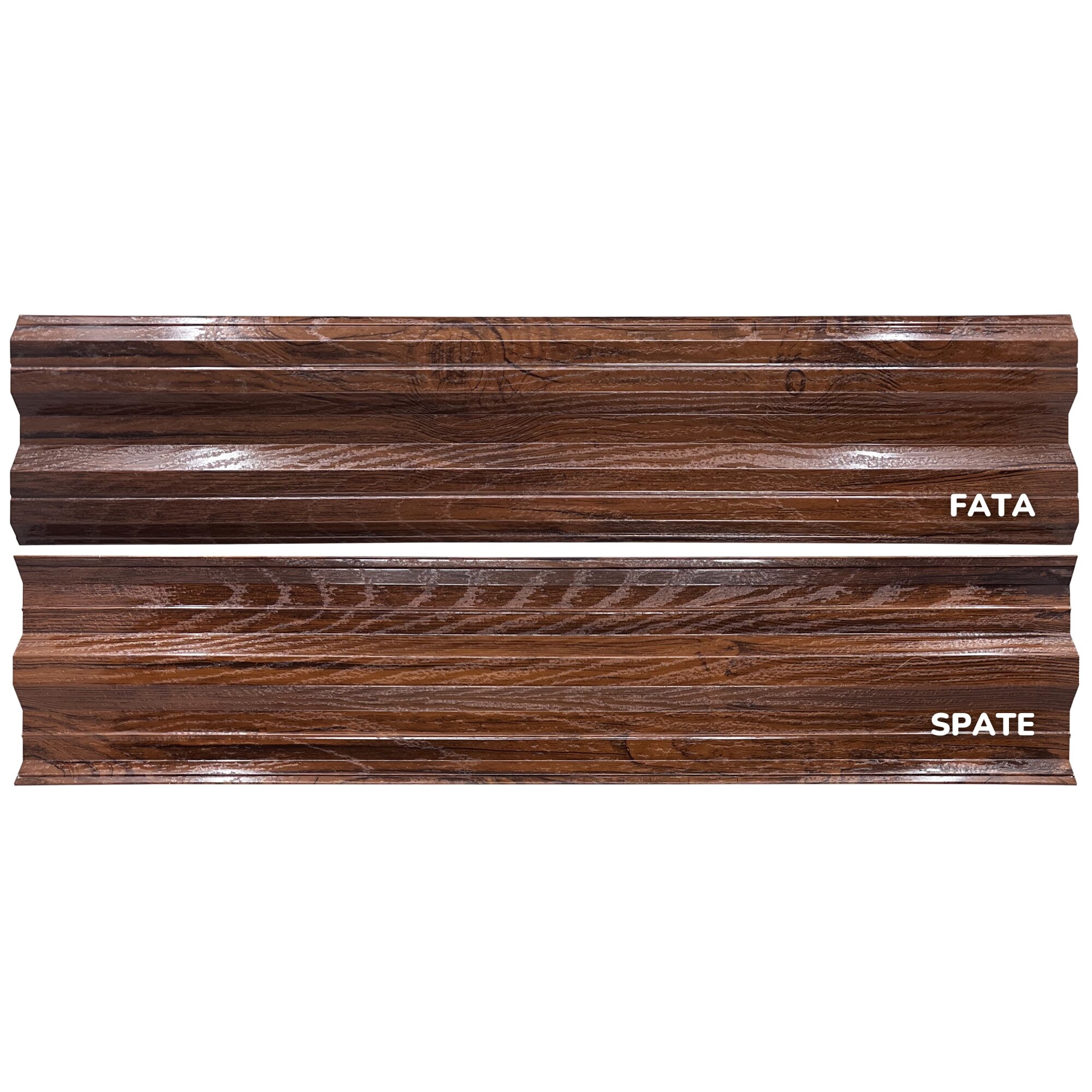 Set 25 buc, Sipca Metalica gard Simetrica, 200 x 11.5 cm, Nuc Striat ...