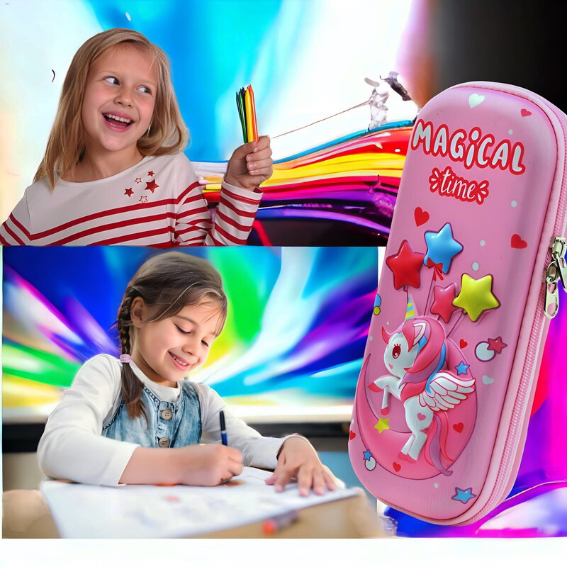 Penar cu imagini 3D, ZEQAS, include un pix si un creion, compus din 2 ...