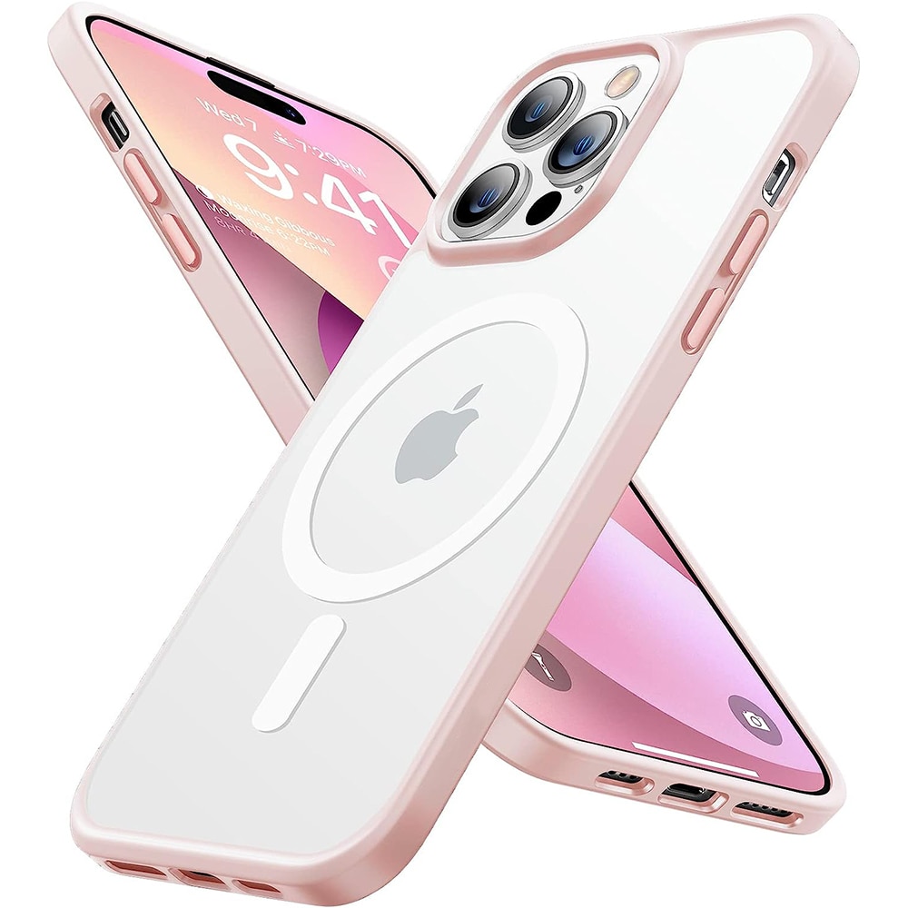 Husa de protectie MagSafe Colorat pentru iPhone 15 Pro, Silicon TPU ...