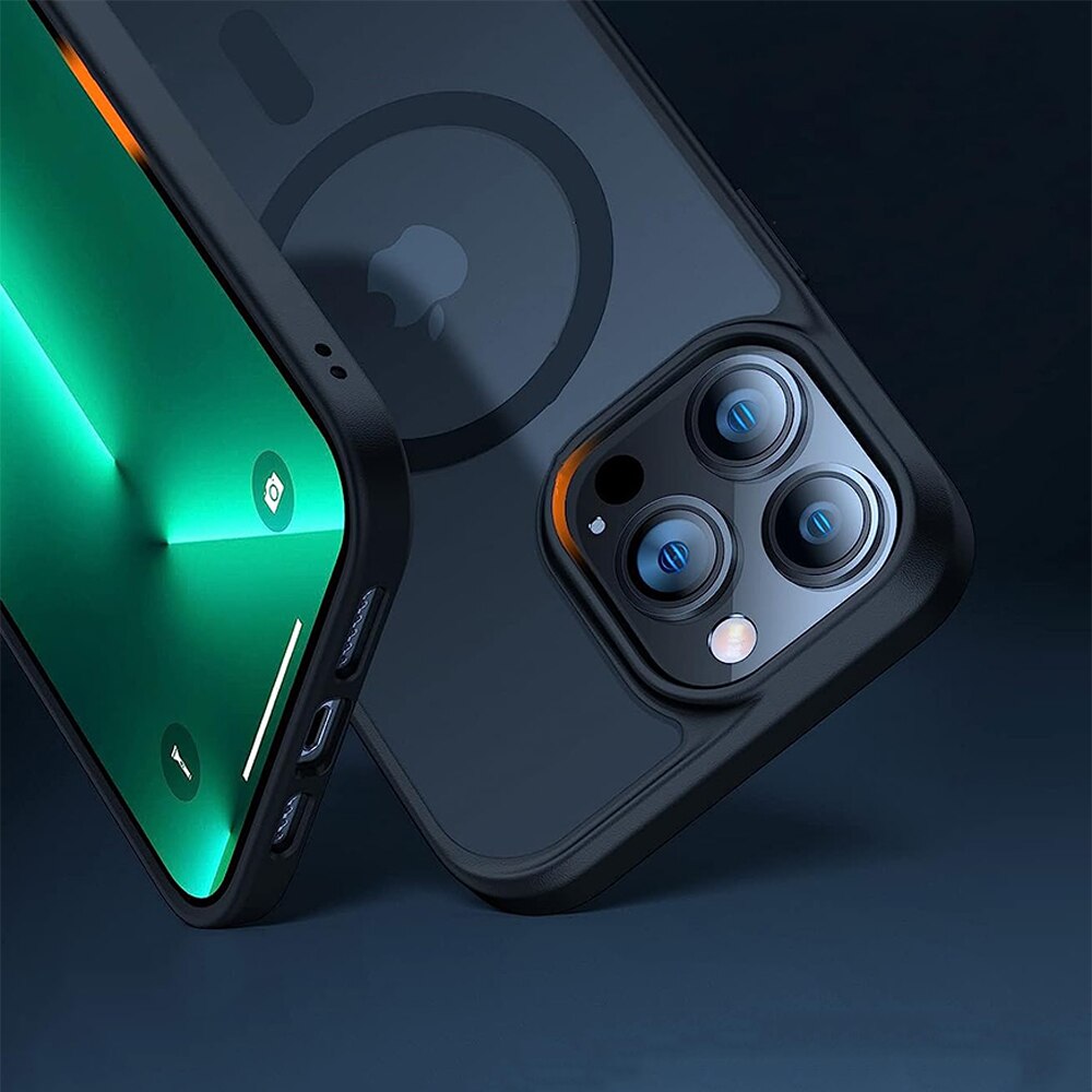 Husa de protectie MagSafe Colorat pentru iPhone 15 Pro Max, Silicon TPU ...