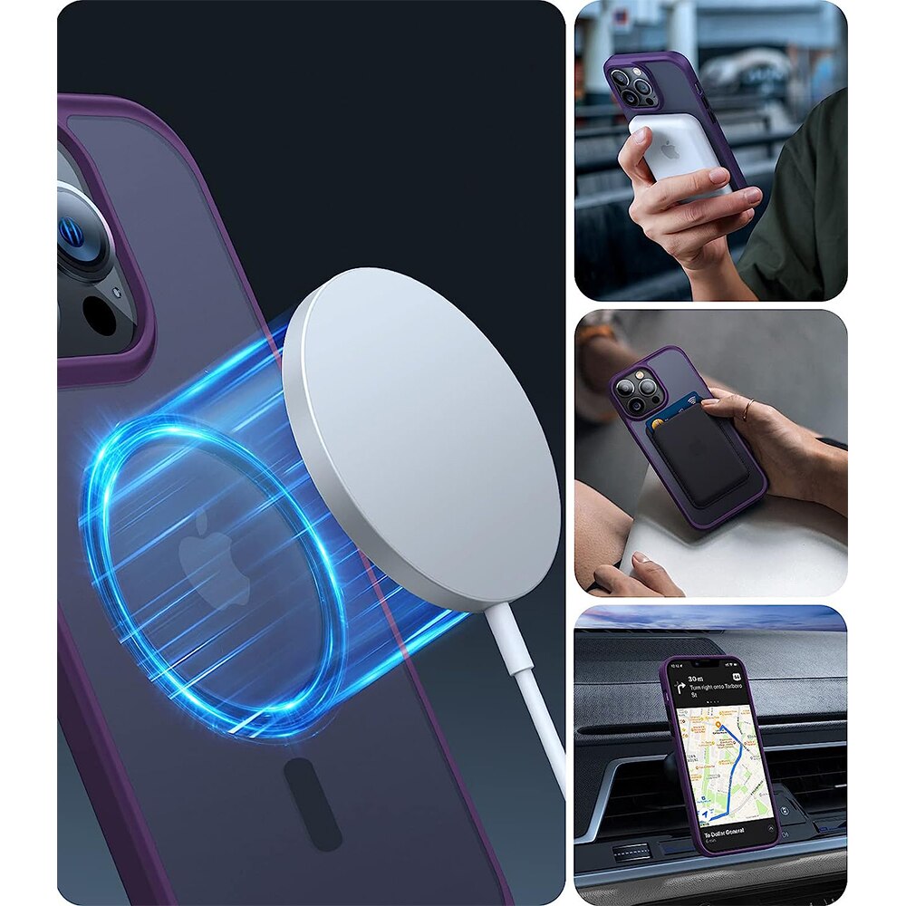 Цветен защитен калъф Magsafe за Iphone 13 Pro Силиконов Tpu Ultra