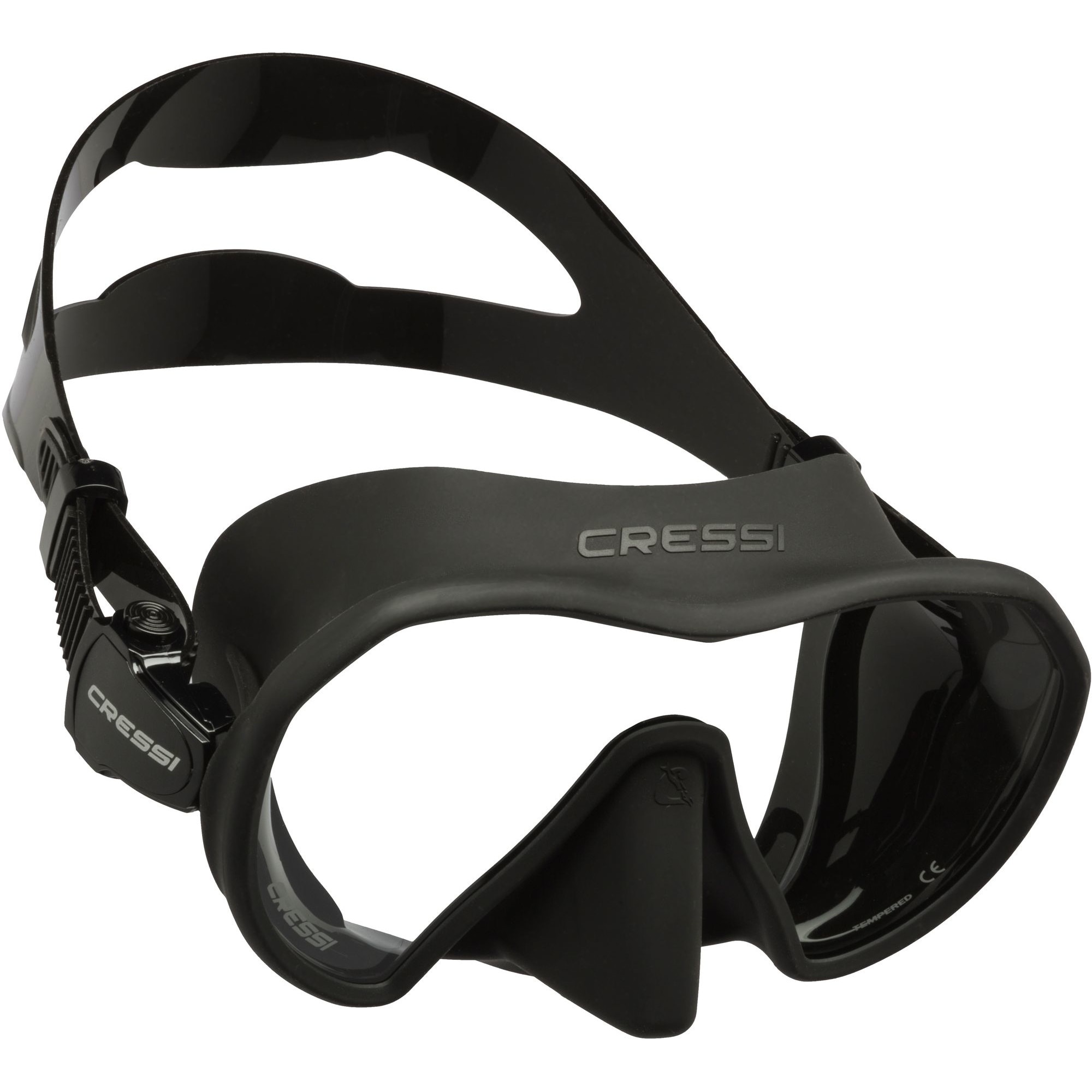 Masca snorkeling si scuba, model Z1, Cressi, negru - eMAG.ro