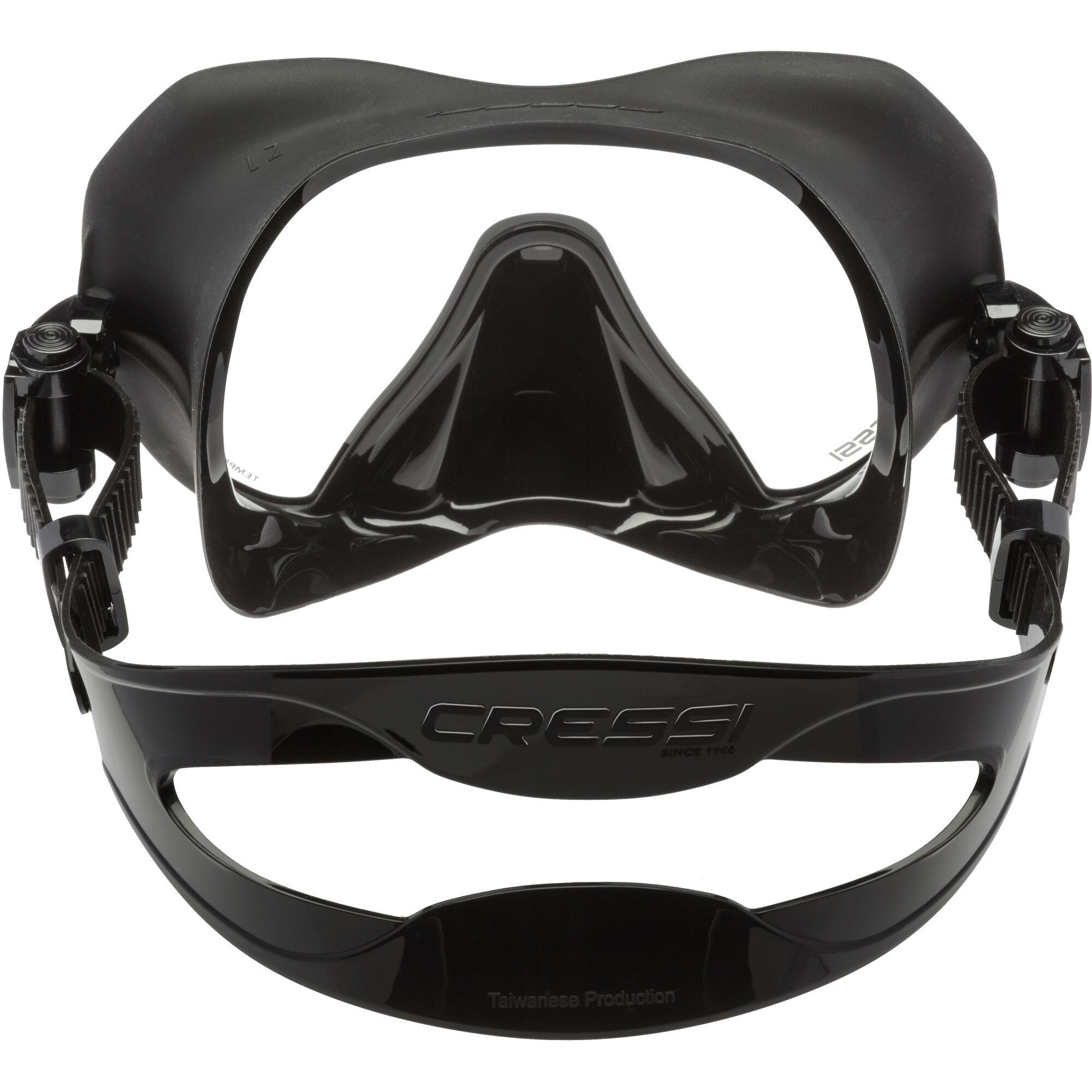 Masca snorkeling si scuba, model Z1, Cressi, negru - eMAG.ro