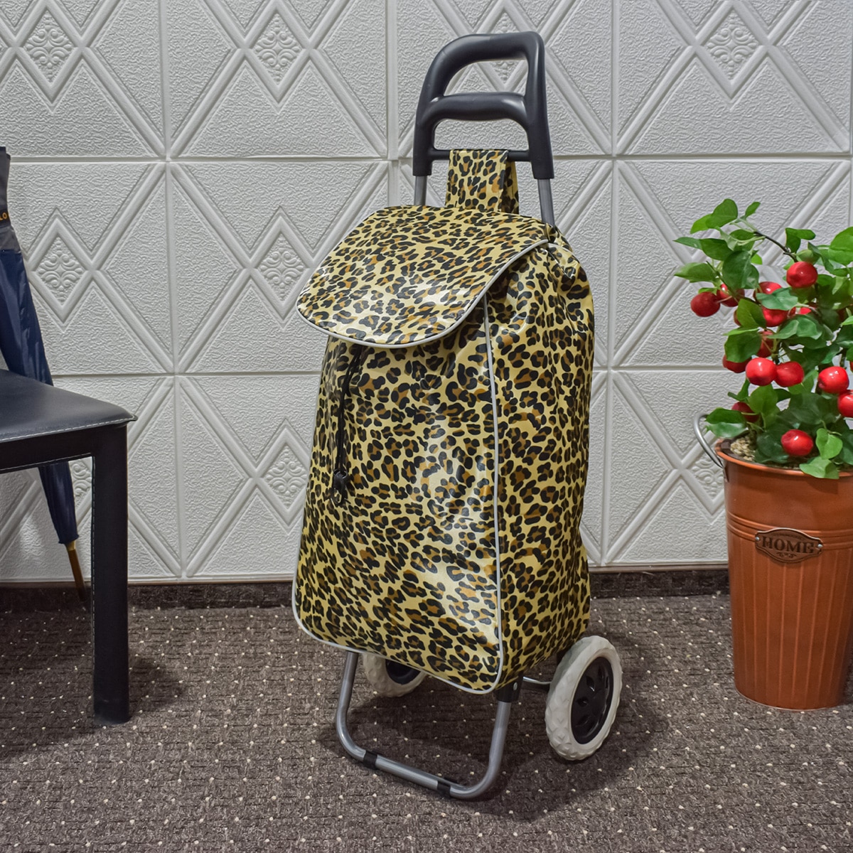 Carucior de piata pliabil, Naimeed D4944, 2 roti, 37 L, Auriu - eMAG.ro