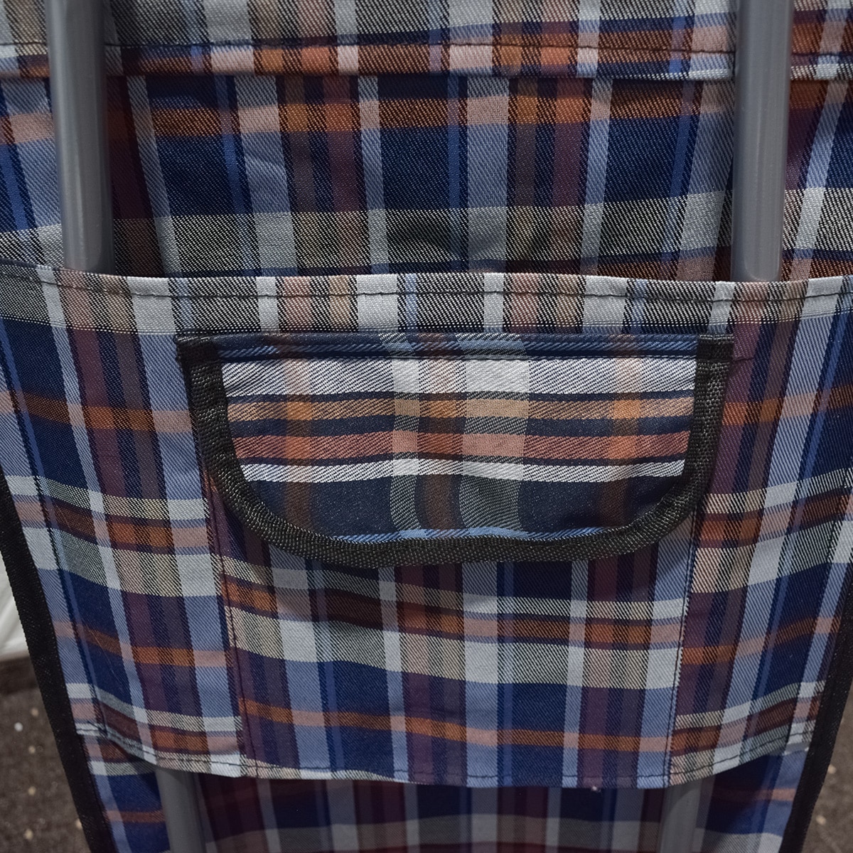 Carucior de piata pliabil, Naimeed D4945, 2 roti, 43 L, Albastru/Alb ...