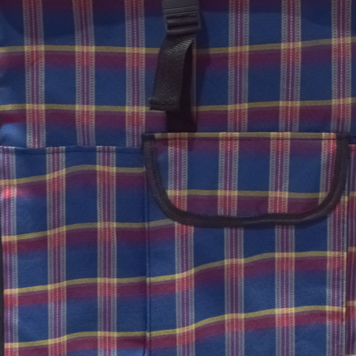 Carucior de piata pliabil, Naimeed D4945, 2 roti, 43 L, Albastru/Rosu ...