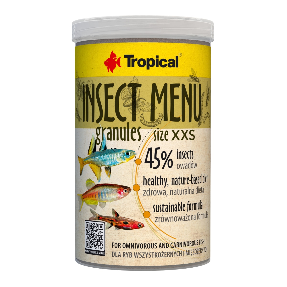 Granule, Tropical, Insect Menu Size xxs 1000ml-640g - eMAG.ro