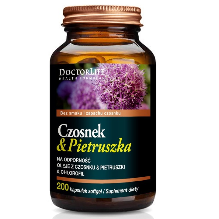 Supliment alimentar, Doctor Life, Ulei de patrunjel/usturoi, 200 ...