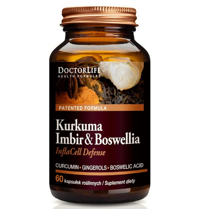 Supliment alimentar, Doctor Life, Turmeric/Ghimbir, 60 capsule - eMAG.ro