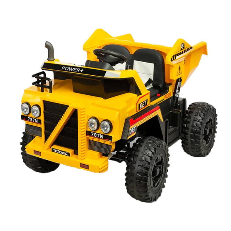 Basculanta electrica cu telecomanda Tank Toyz TK121, Galben - eMAG.ro