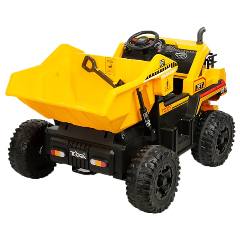 Basculanta electrica cu telecomanda Tank Toyz TK121, Galben - eMAG.ro