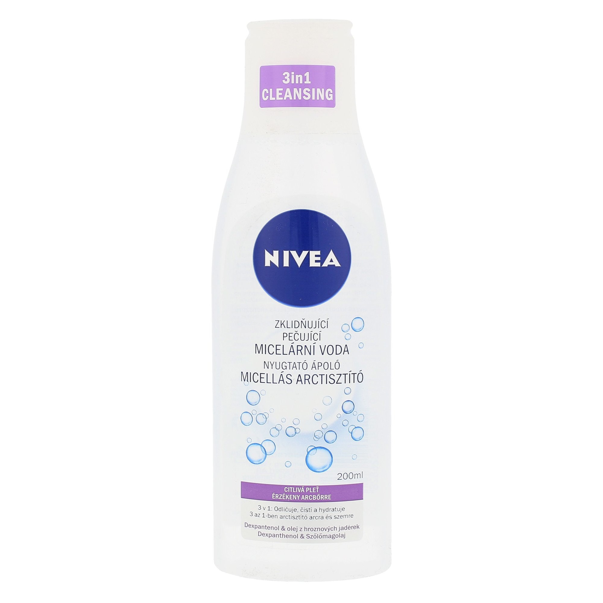 Мицеларна вода, Nivea, За чувствителна/раздразнена кожа, 200мл - eMAG.bg
