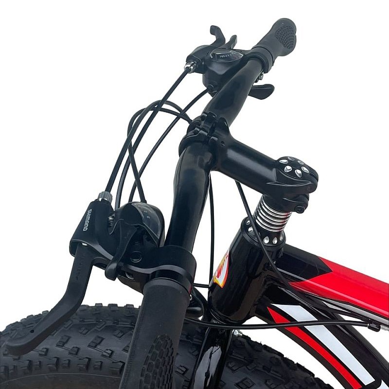 Fat Bike 26 инча, 21 скорости, скоростен лост Shimano, гуми 4 инча ...