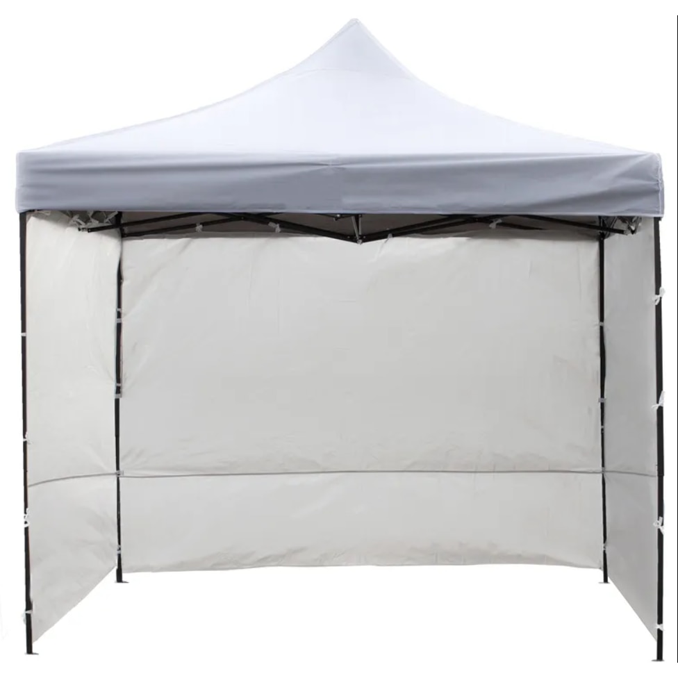 Pavilion pliabil, Zola®, alb, 3x3 m, 4 pereti detasabili, structura din ...