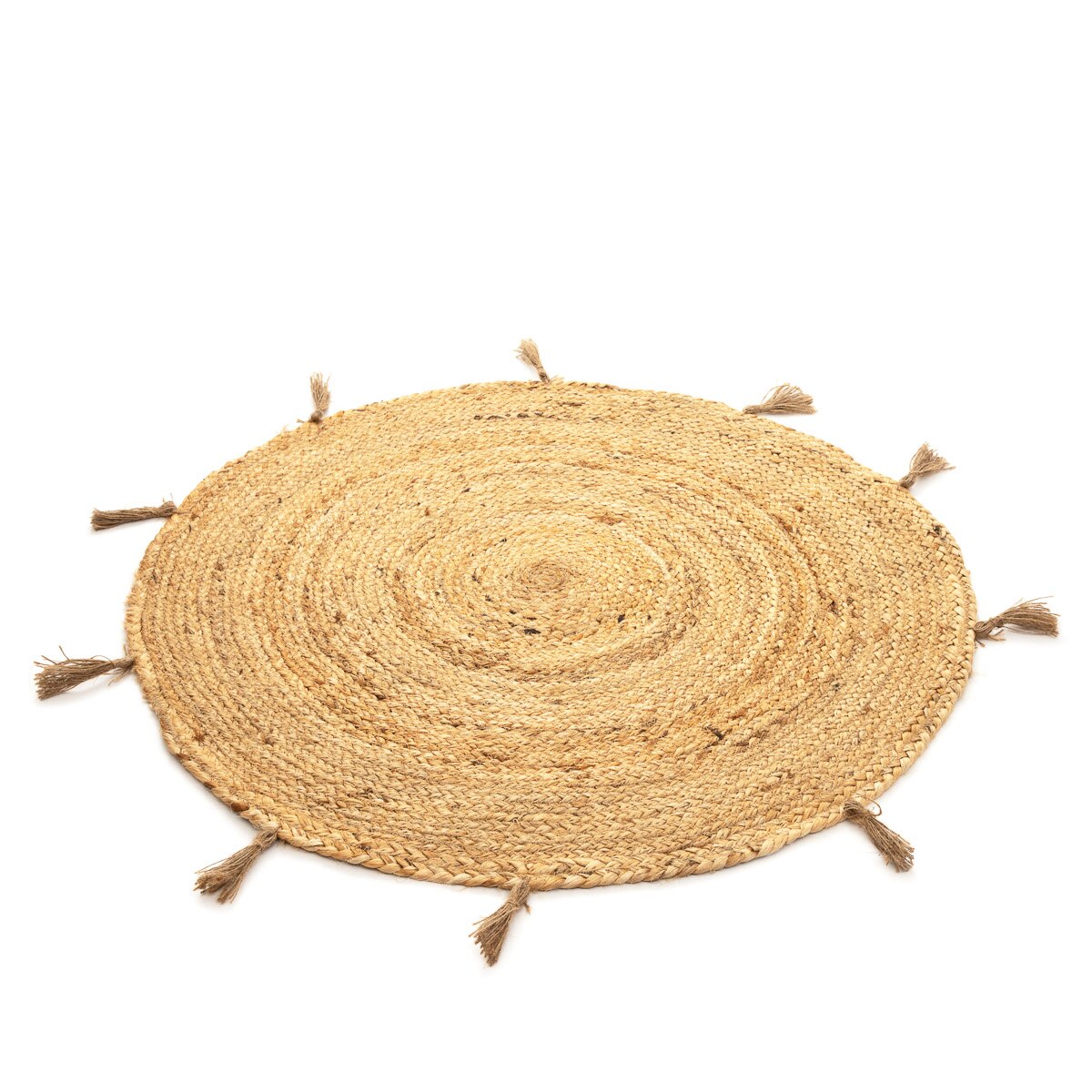 Covoras rotund, Homla, Iuta, 80 cm, Maro - eMAG.ro