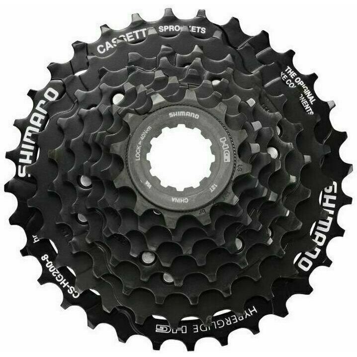 Bloc pinioane, Shimano, 8 viteze, Negru - eMAG.ro