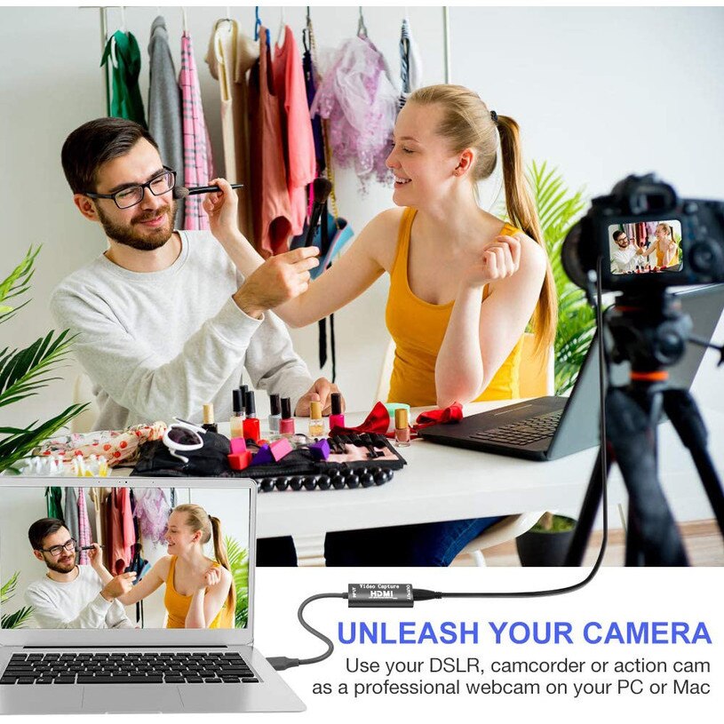 Adaptor video, Mokeum, HDMI/USB, Gri - eMAG.ro