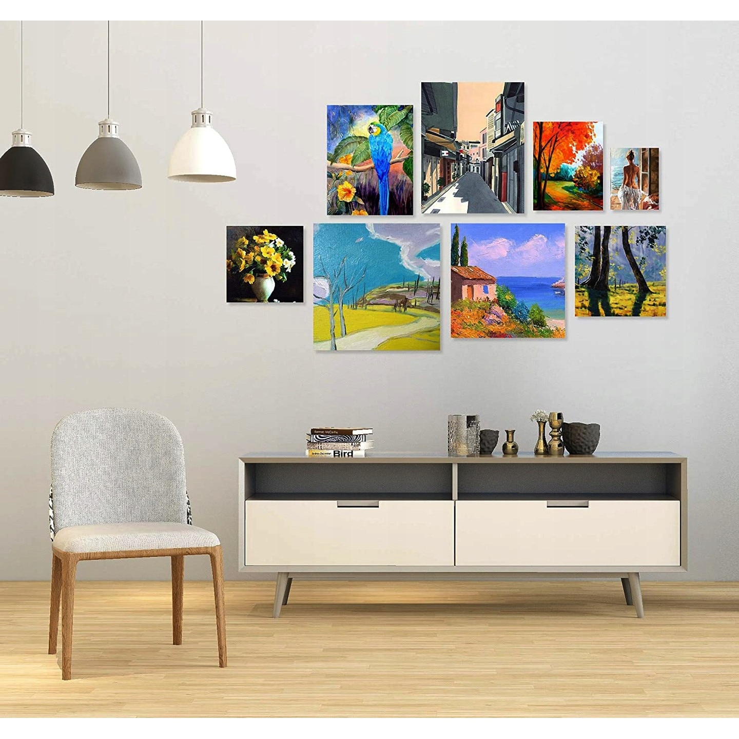 Set 3 panze de pictat, Artmarker, 50x40/30x40/30x20cm, Alb - eMAG.ro