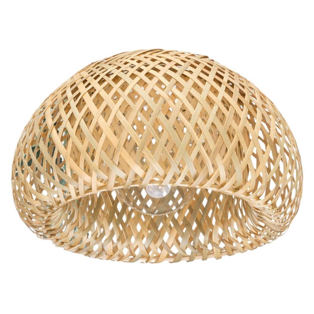Abajur in stil boho, Ledig, Bambus, 40cm, Maro - eMAG.ro