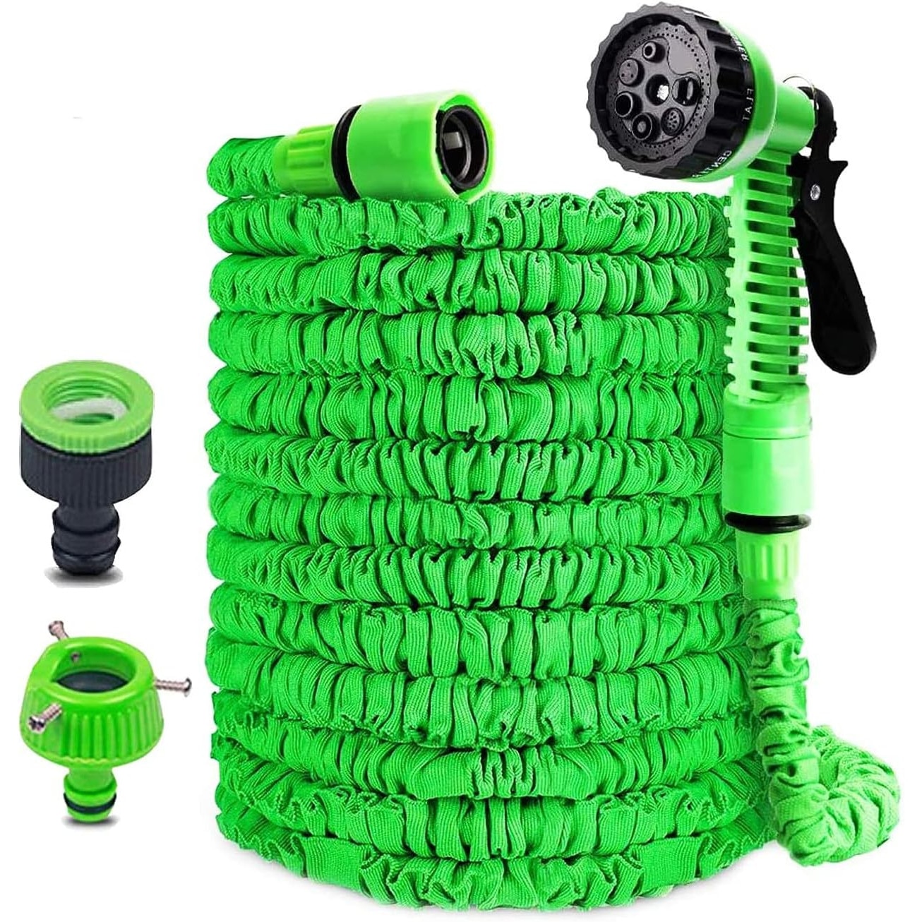 Furtun de gradina extensibil, ABS, 22.5 m, Verde - eMAG.ro