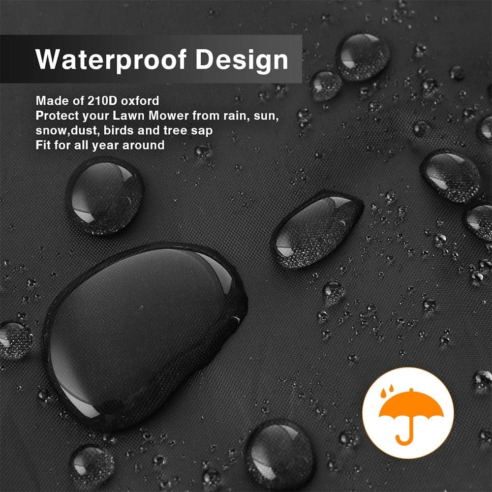 Husa protectie pentru masina de tuns iarba, Poliester, 188 x 99 x 63.5 ...