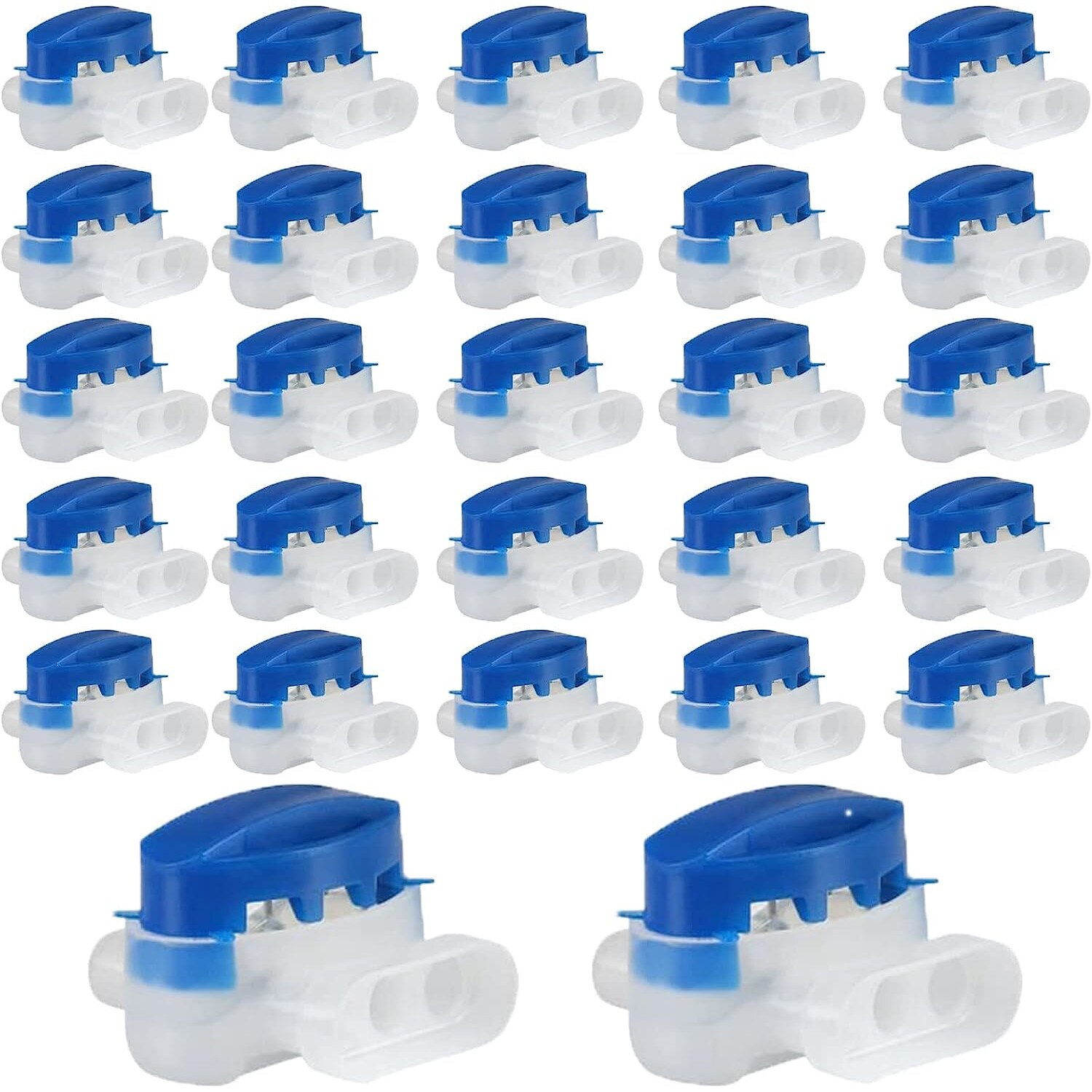 Set 40 conectori pentru cabluri, Nylon, Rezistent la apa/foc, Albastru ...