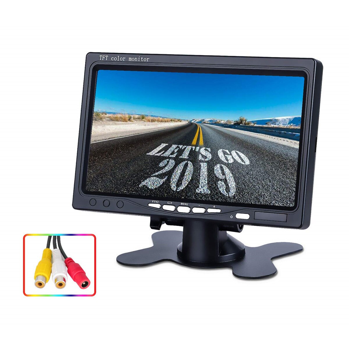 Monitor pentru autoturism, LCD, Pentru camera marsarier, Negru - eMAG.ro