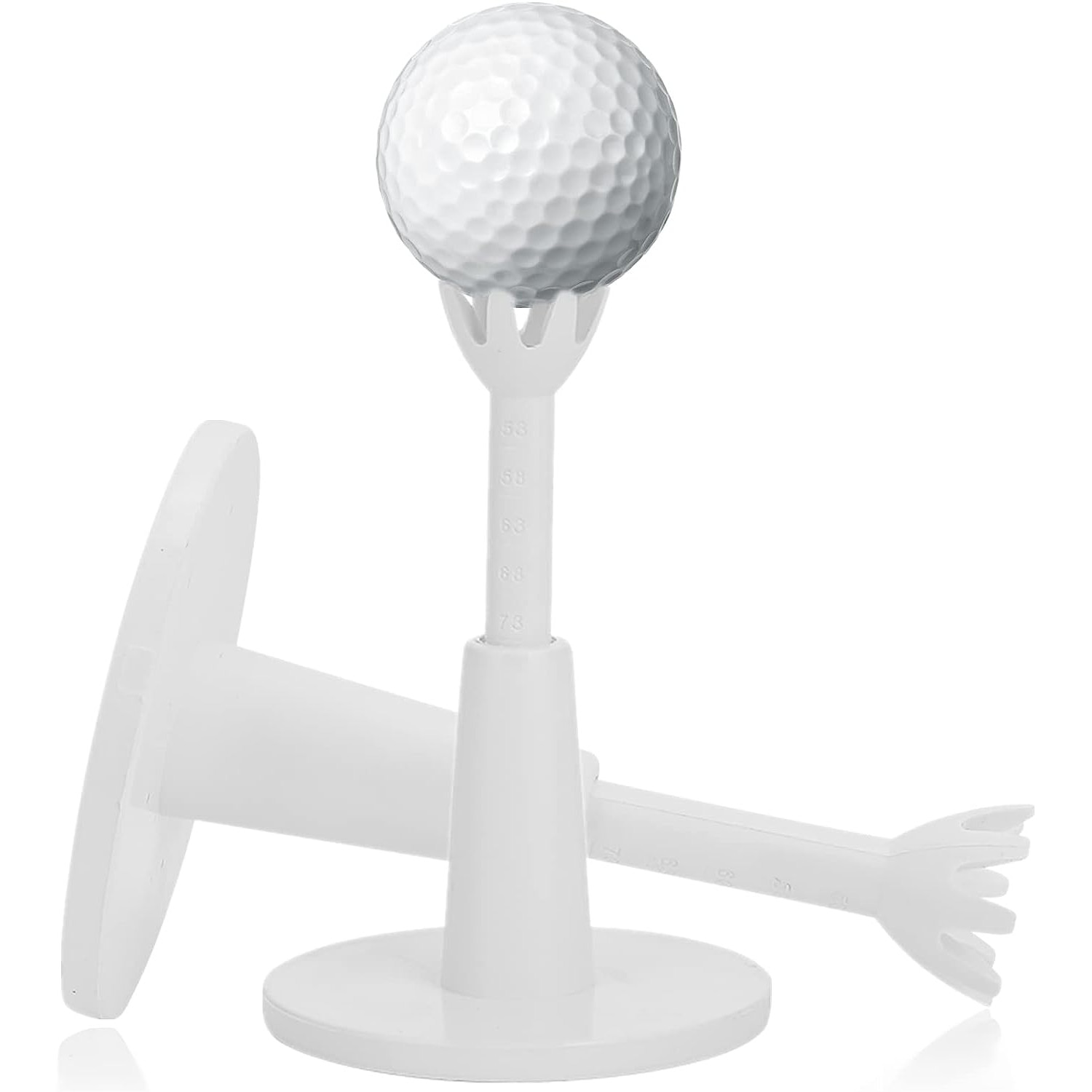 Suport pentru mingea de golf, Plastic, Ajustabil, Alb - eMAG.ro